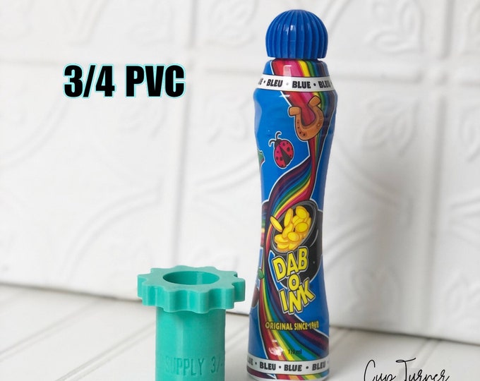 3/4 PVC Bingo Dauber Adapter for Your Cupturner Drying Rack Glitter ...