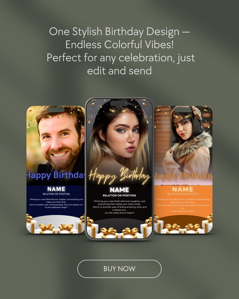 Animated Birthday Greeting Card - Personalized E-card With Video ...