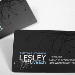 Matte Coated Business Cards, Calling Cards Plus Upgrades - Etsy