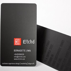 Matte Coated Business Cards, Calling Cards Plus Upgrades - Etsy