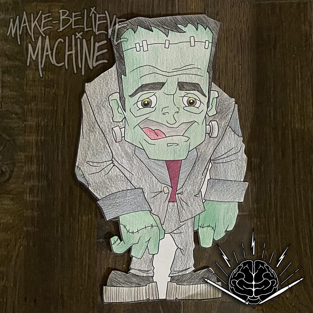 Color & Learn to Draw "franklin the Frankenstein" Tm-arts and Crafts ...