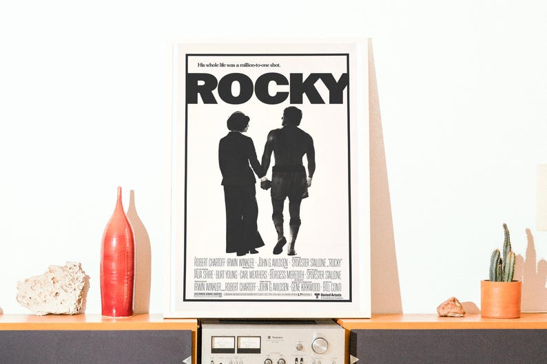 Rocky Poster – Digital Download, Classic Boxing Movie Wall Art ...