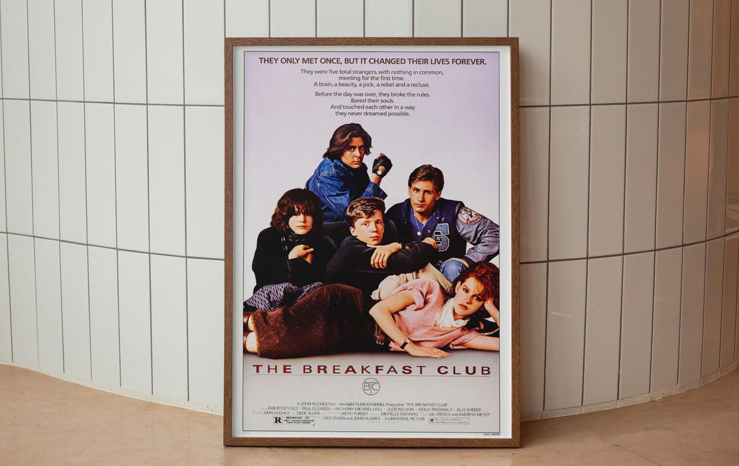 The Breakfast Club Poster: 80s Teen Movie Print (digital Download) - Etsy