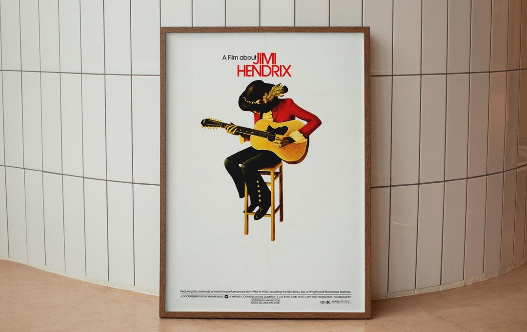 Jimi Hendrix Documentary Poster (1973) – Vintage Rock Art Print ...