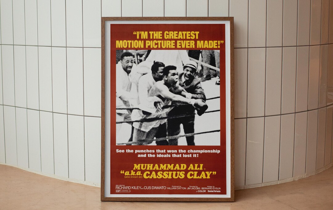 Muhammad Ali Boxing Poster: Vintage Sports Film Art (digital Download ...