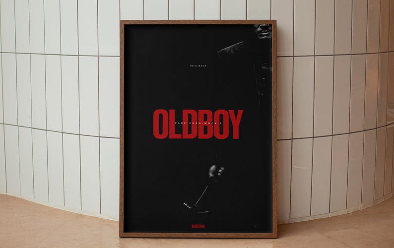 Oldboy Movie Poster: Minimalist Korean Thriller Art (digital Download ...