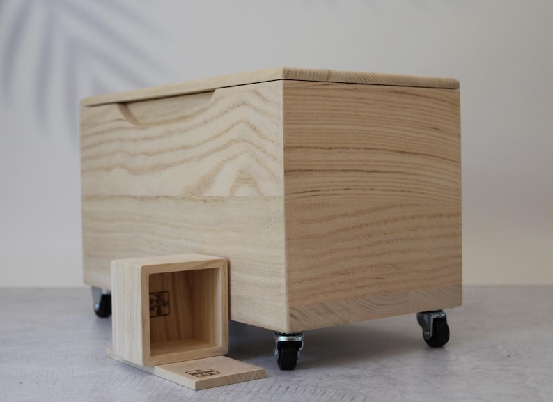 Handmade Paulownia Wood Rice Bin | Japanese Kitchen Storage, 5kg - Etsy