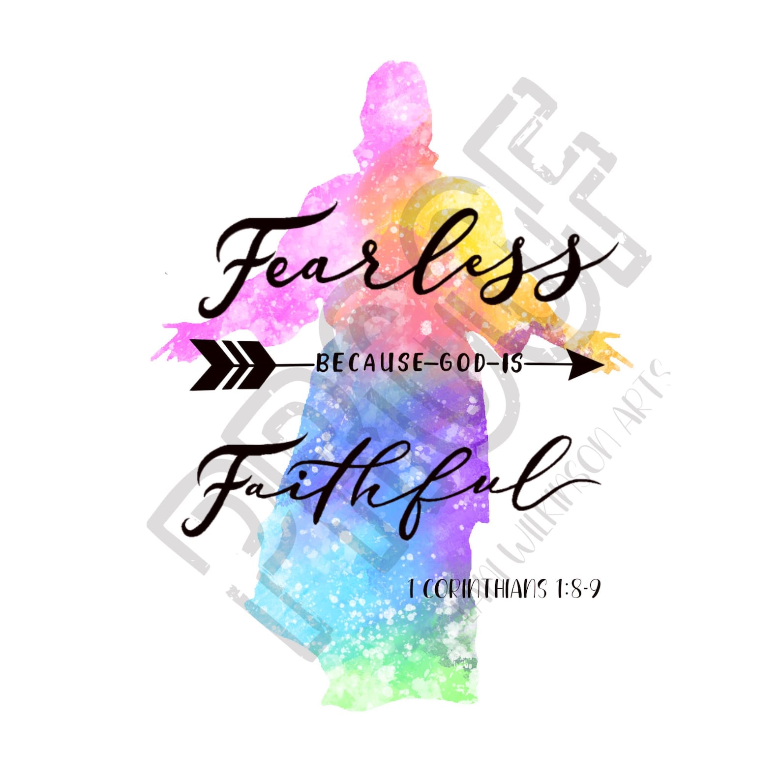 Be Fearless God is Faithful DIGITAL PRINT ONLY jpg and | Etsy
