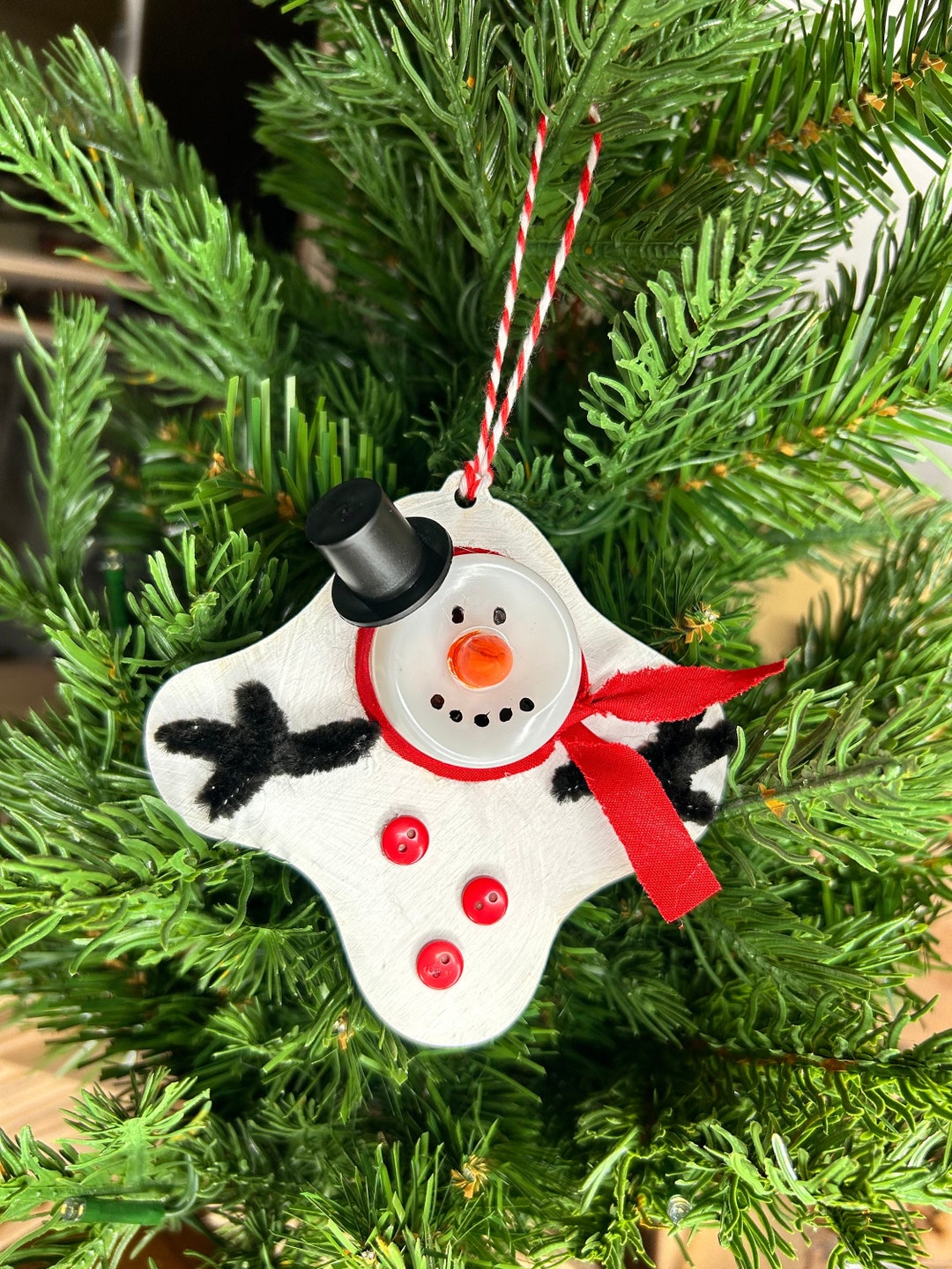 Melted Snowman With Light up Nose Ornament, Snowman Puddle, Build a ...