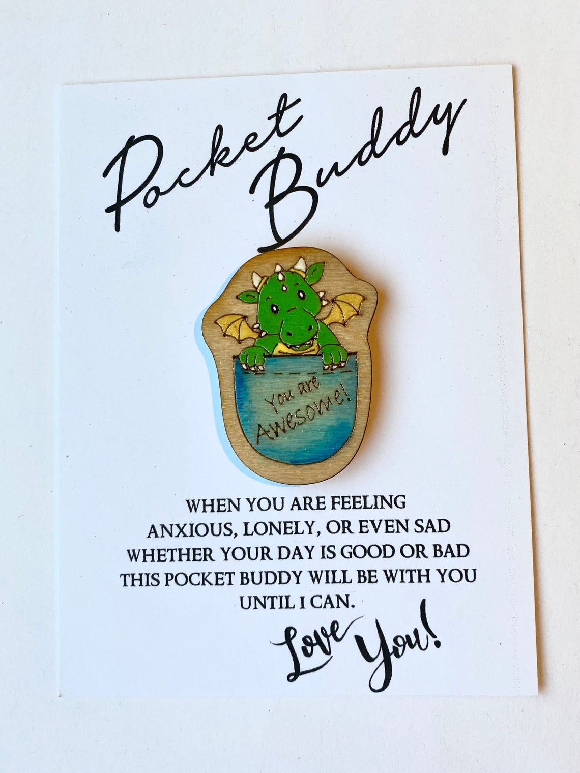 Pocket Buddy Dragon Pocket Hugs Comfort Token - Etsy