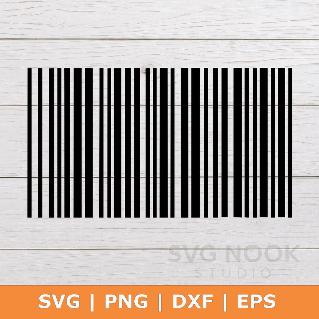 Barcode PNG Svg Dxf Eps Files for DIY Projects | Instant Download ...