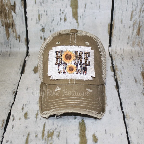 Distressed Baseball Cap - Etsy