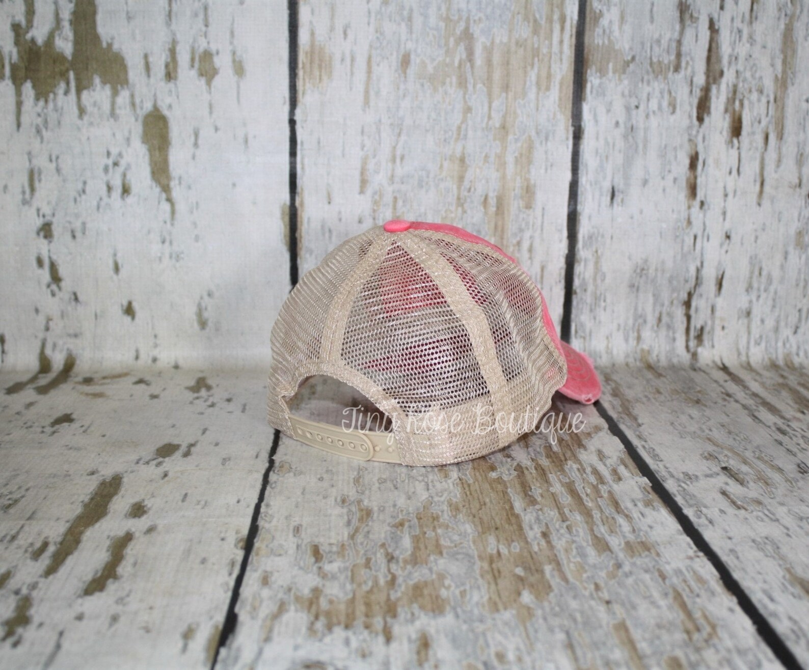 Sweet Sassy & Southern Patch Hat Distressed Hot Coral Trucker - Etsy