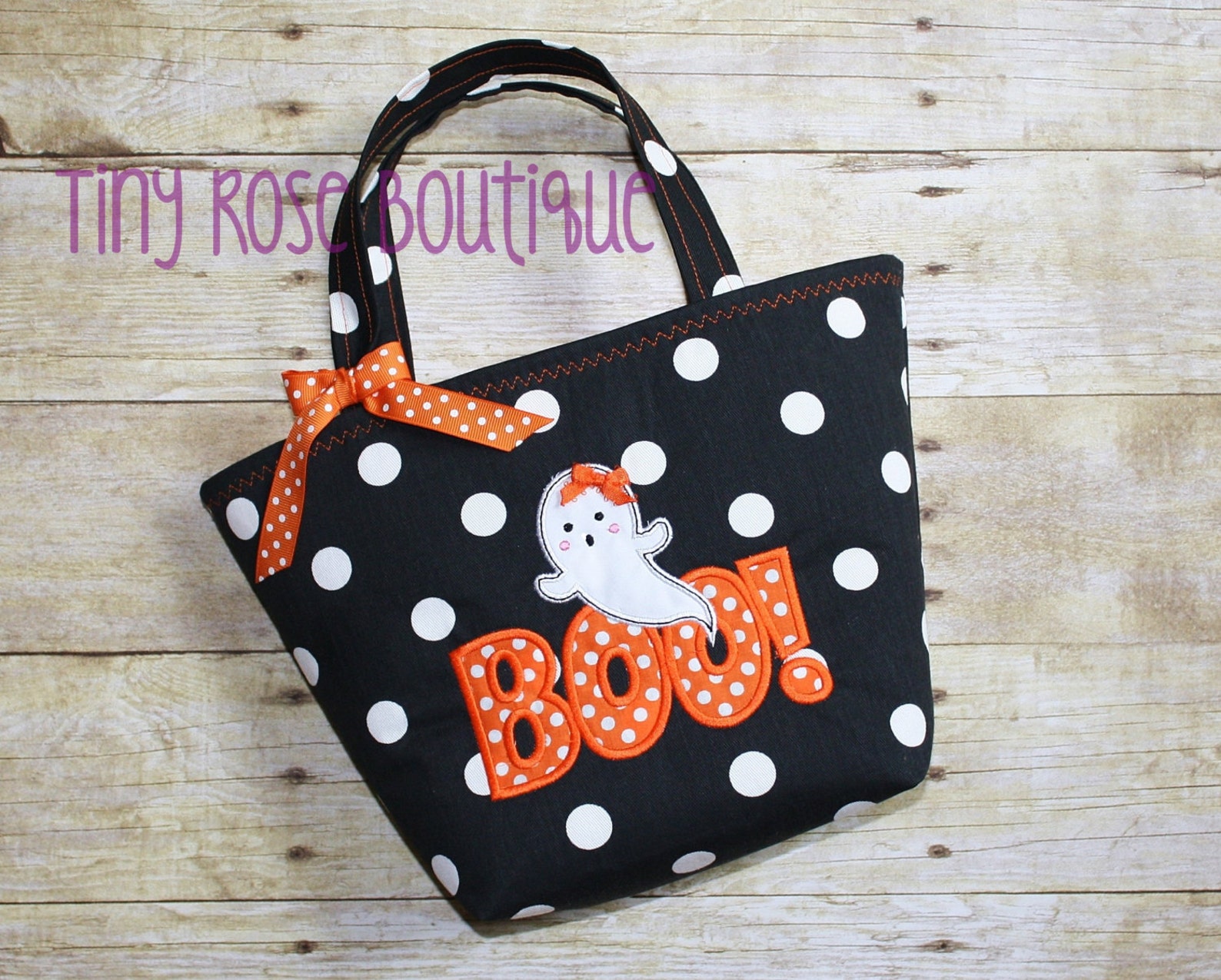 Boo Halloween Trick or Treat Tote Bag Can Be Personalized - Etsy