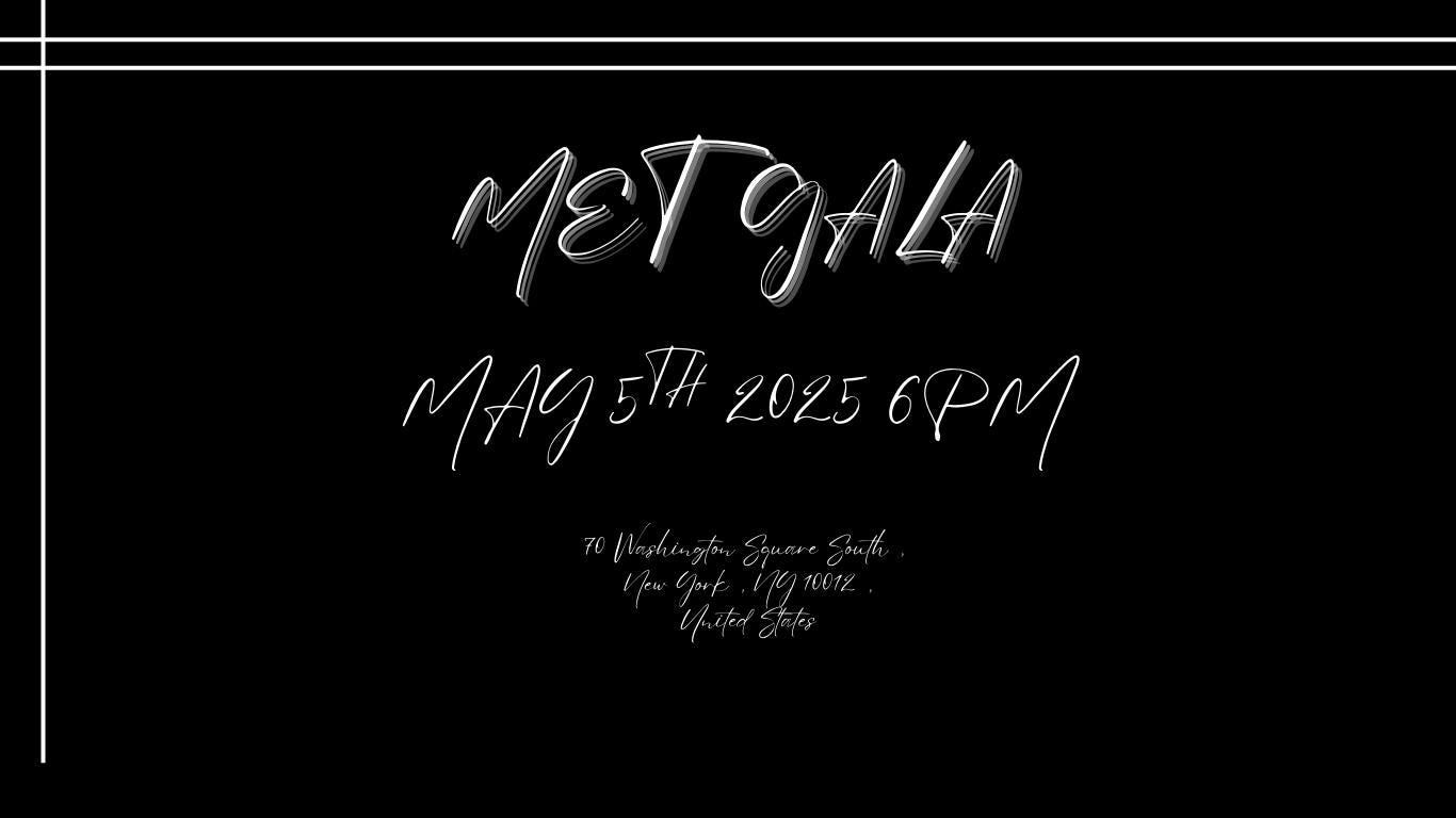 Met Gala Downloadable Printable Invitation Watch Party Editable - Etsy