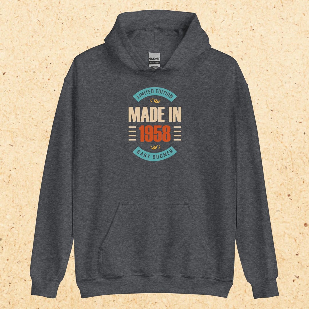 1958 Limited Edition Baby Boomer Unisex Hoodie - Etsy