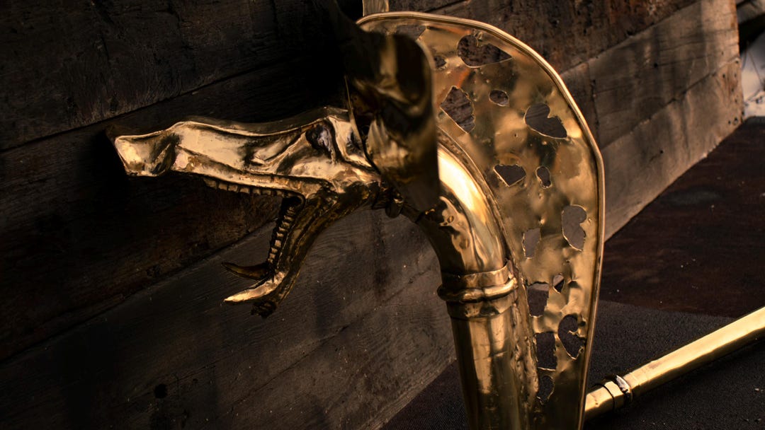 Carnyx of Tintinjak Brass Celtic Wind Instrument, Trumpet, Didgeridoo ...