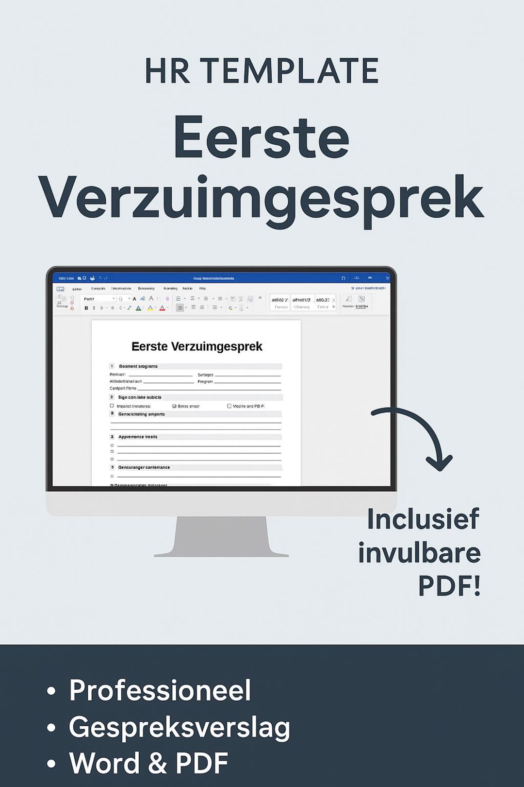 Template First Absence Interview Sick Employee – Professional HR ...