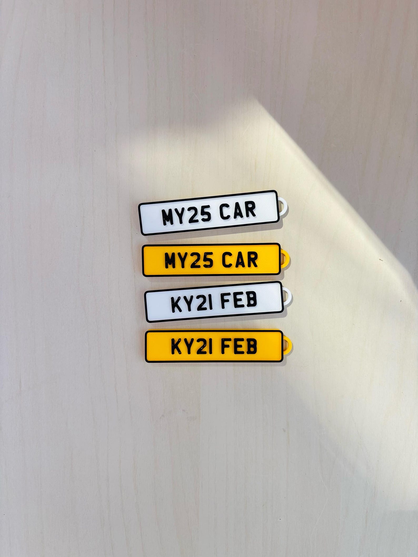 Custom UK License Plate Keychain – Personalized 3D Printed Car Gift - Etsy