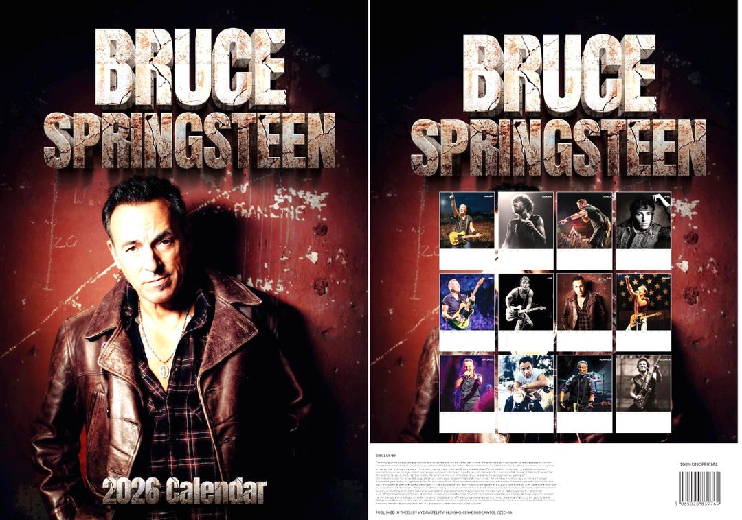 Bruce the Boss 2026 Calendar - A3 Size 30 X 42 Cm, 12 Months of Great ...