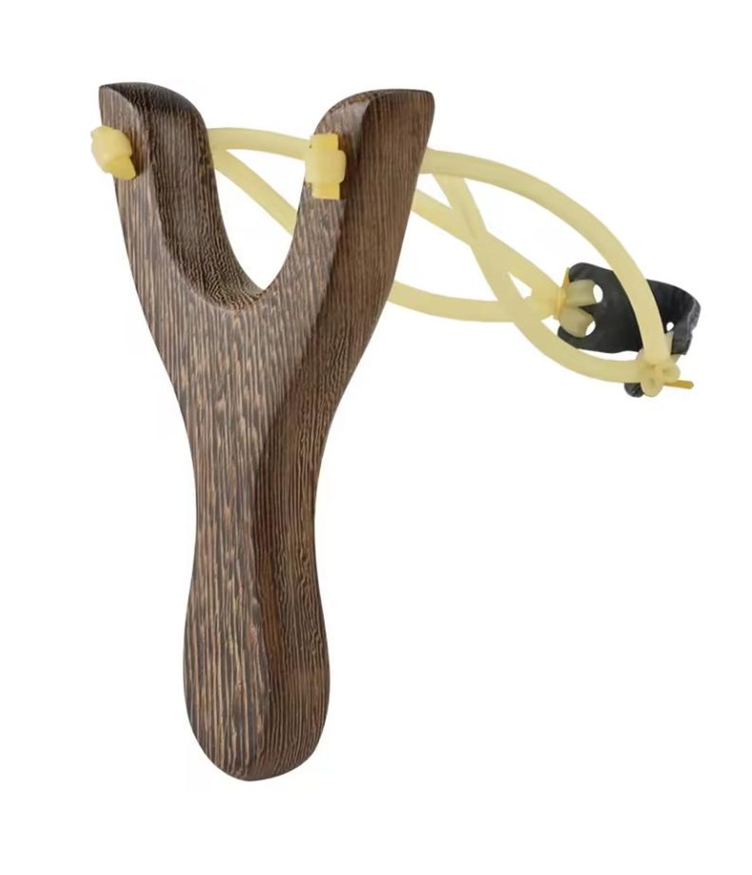 Portable Wooden Slingshot – Outdoor Hunting Toy for Kids & Adults ...