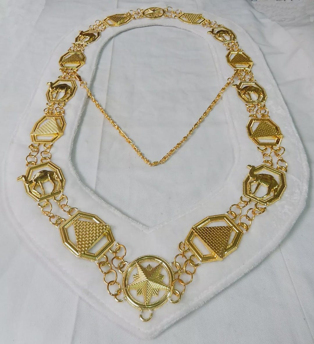 Masonic Regalia Gold Metal Chain Collar - D.O.K.O. - Etsy
