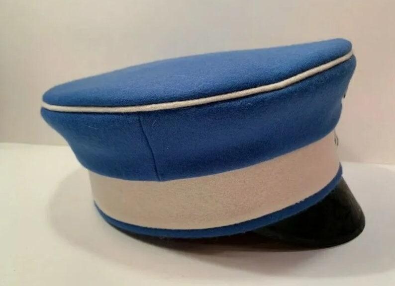 WWI German Saxon Guard Cavalry Officer Visor Cap – Imperial Reiter Hat ...