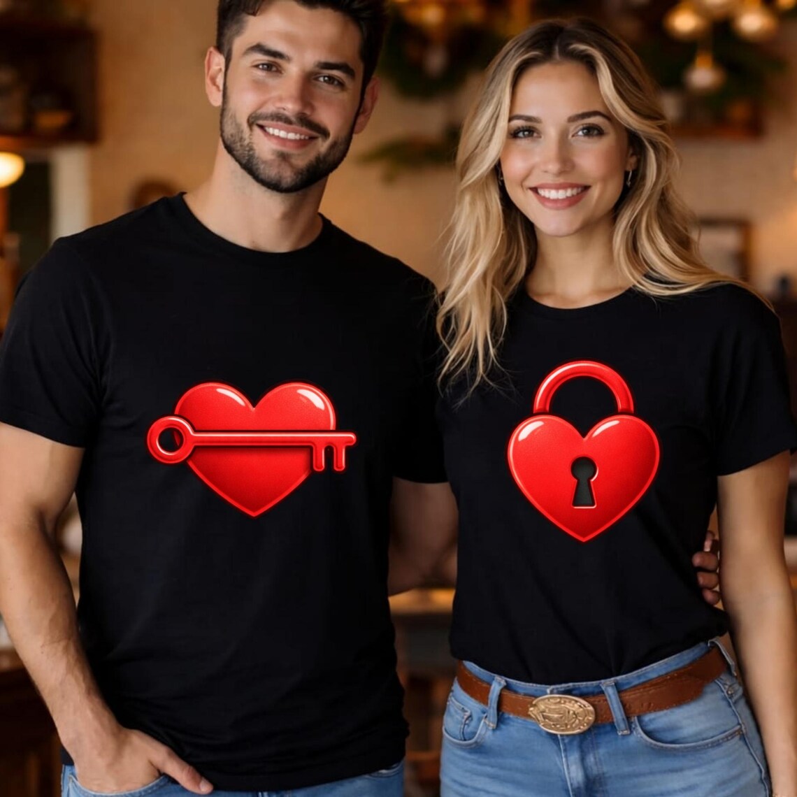 Heart Lock Png, Key Love Png, Couple Design Png, Matching Icons Png ...