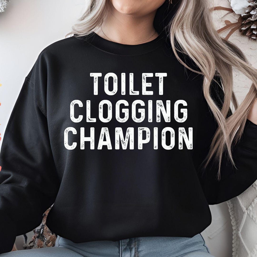 Toilet Clogging Champion PNG, SVG | Funny Award Tee, Mug Design | Dad ...