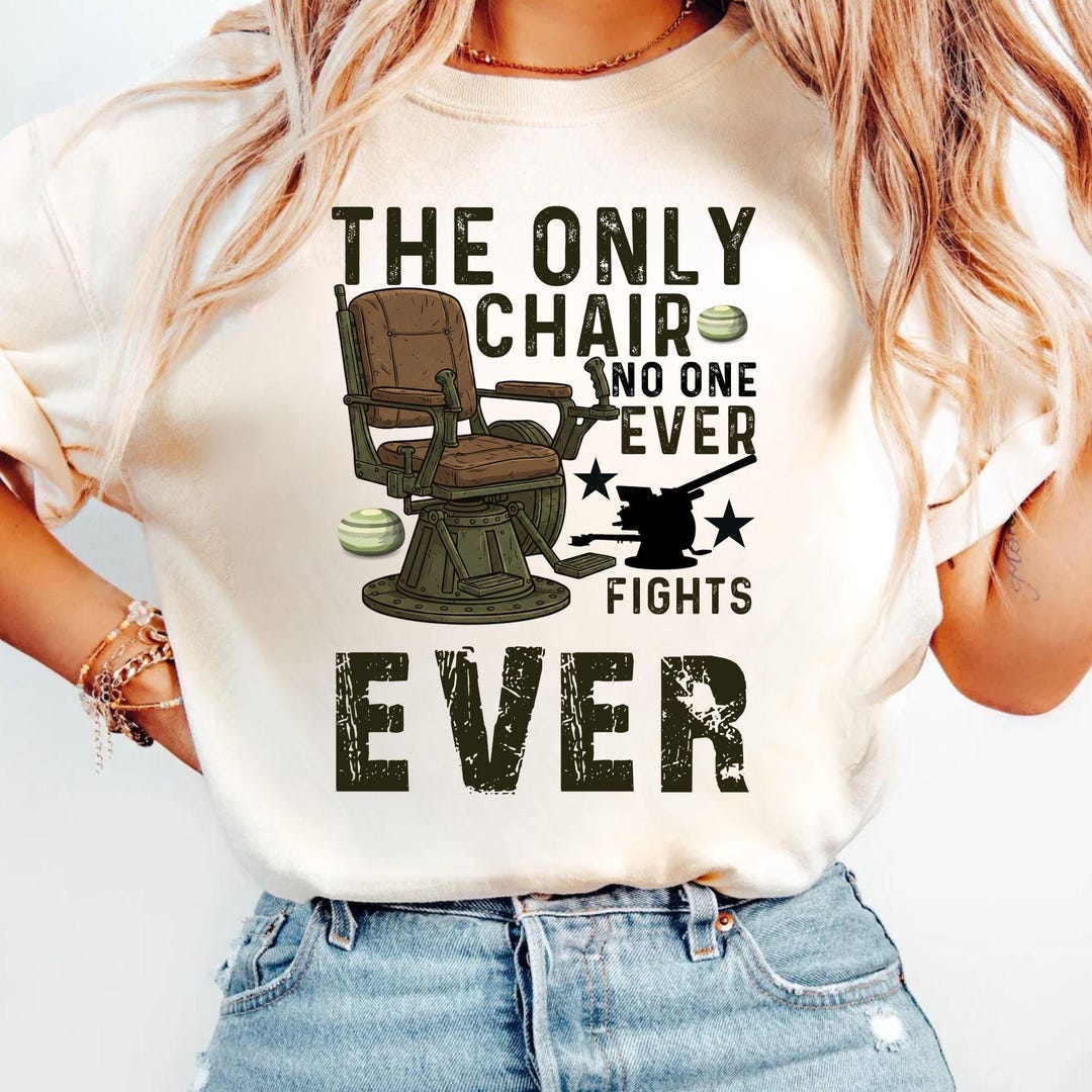 Vintage Chair Humor PNG, the Only Chair No One Ever Fights Over, Retro ...