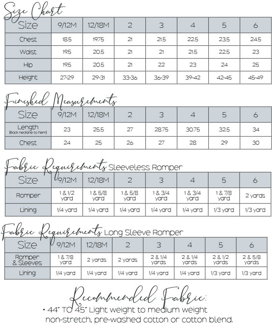 INSTANT DOWNLOAD Katelyn Romper sizes 6/12 Mos to Size 6 | Etsy UK