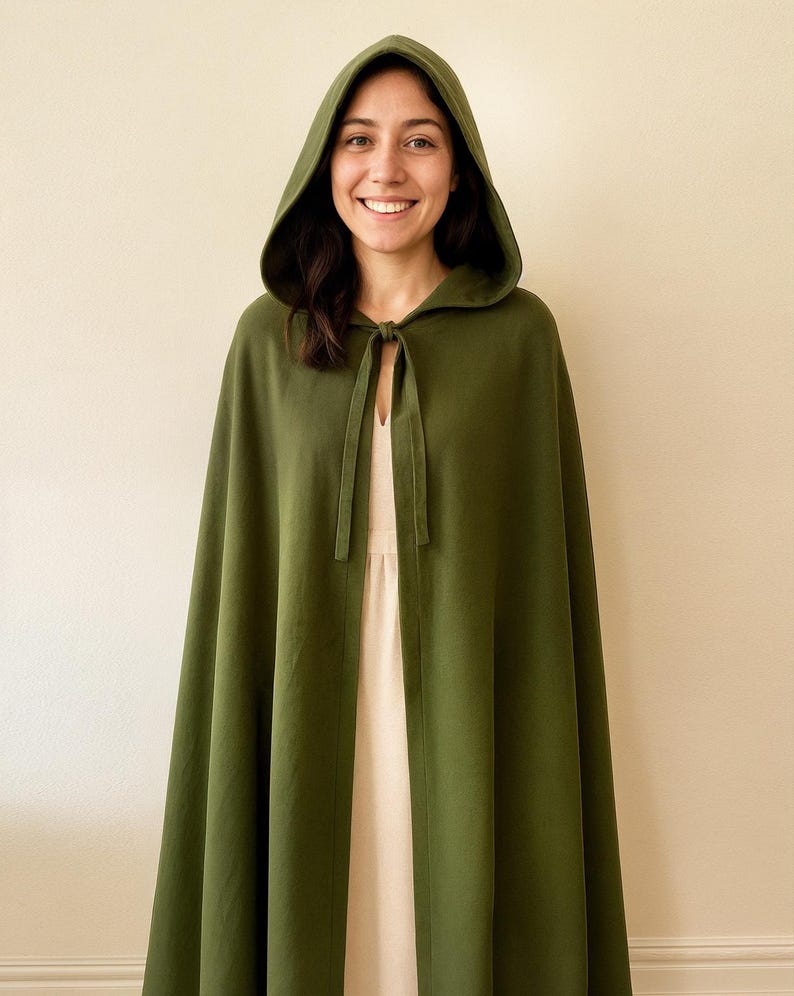 Medieval Hooded Cape Cloak Easy Sewing Pattern for Beginners, PDF ...