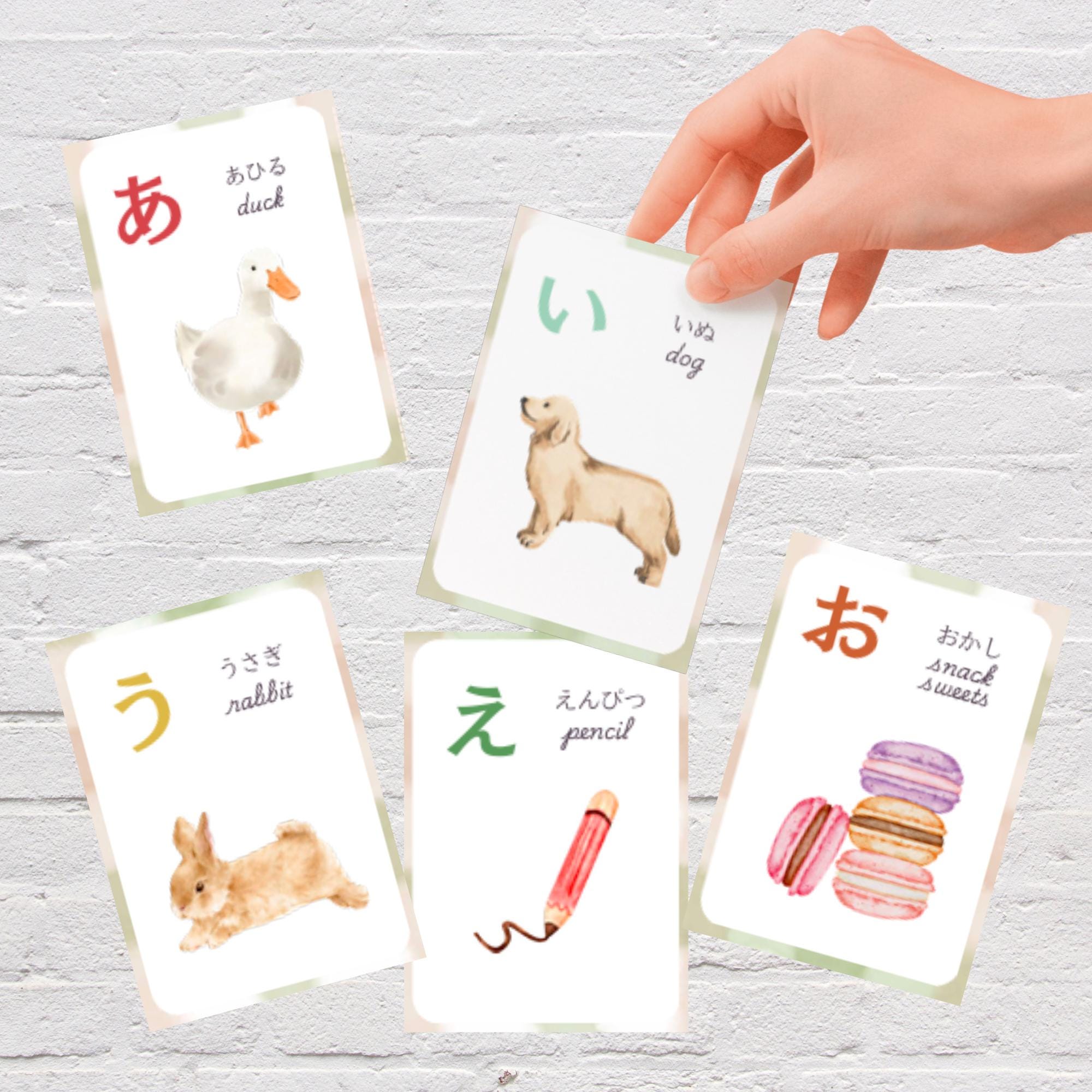 Printable Hiragana Flashcards | Montessori Style | Japanese Alphabet ...