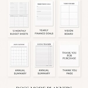 2025 Finance Budget Planner Printable | Monthly & Yearly Tracker PDF ...