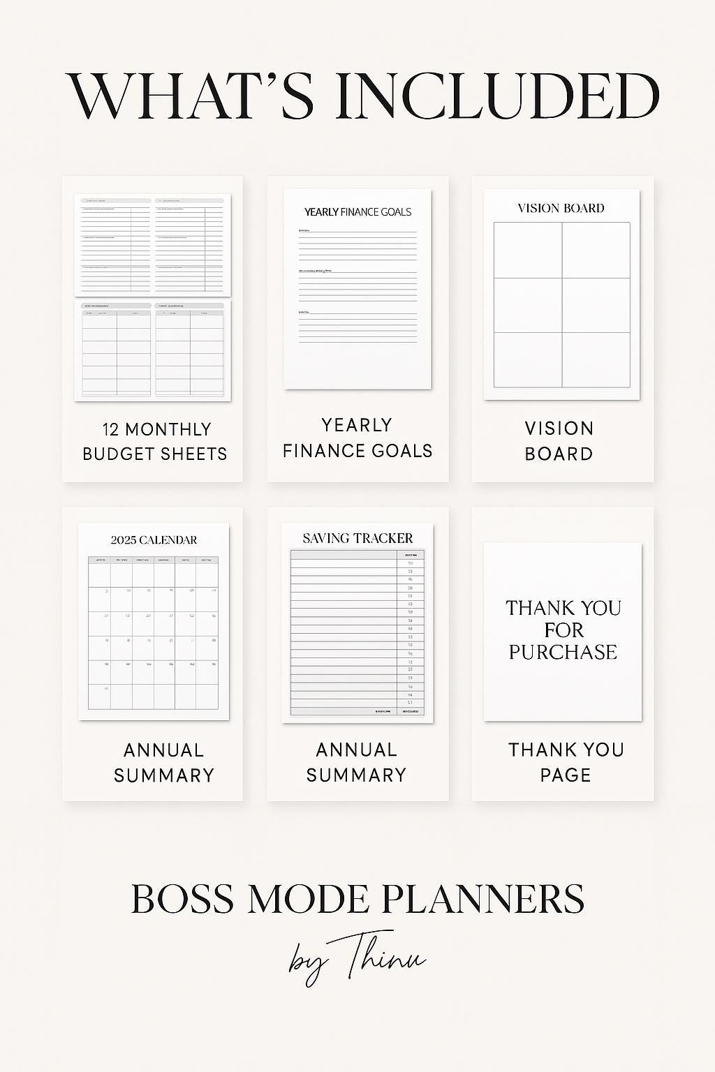 2025 Finance Budget Planner Printable | Monthly & Yearly Tracker PDF ...