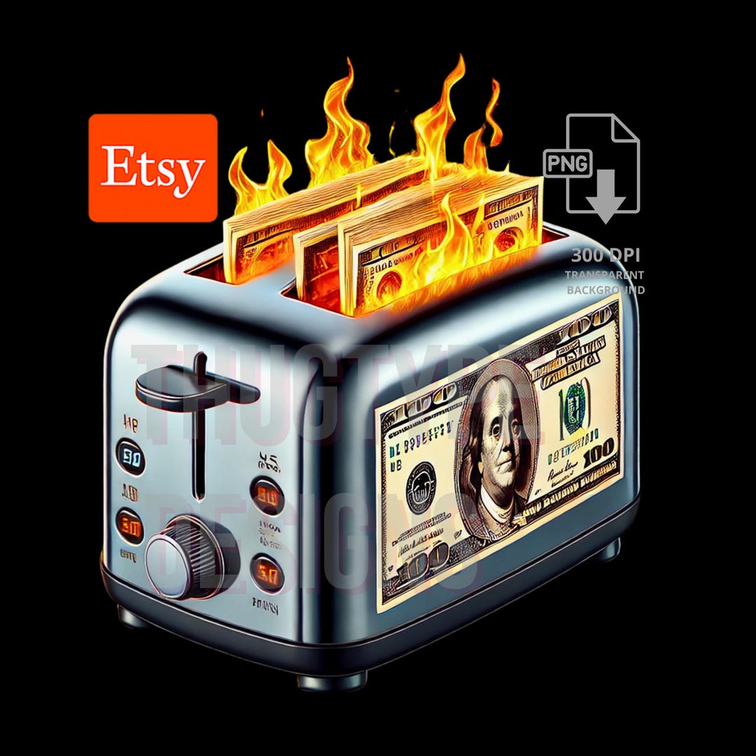 Money Toaster - Digital Download PNG - Money Toast - Great for T-shirt ...