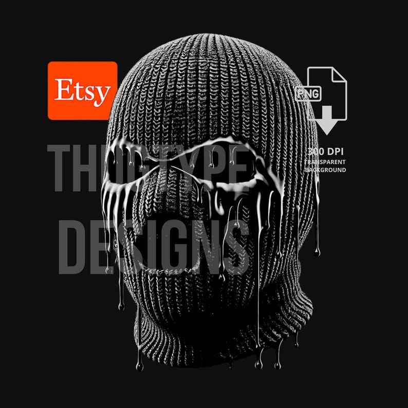 Drippings Ski Mask Png - Gangsta Png - Streetwear Png - Gangster Ski ...