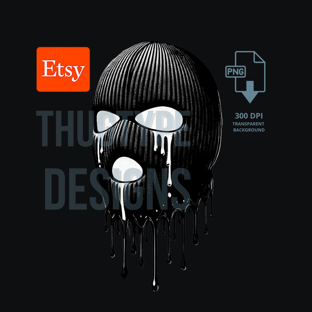 Drippings Ski Mask Png - Gangsta Png - Streetwear Png - Gangster Ski ...