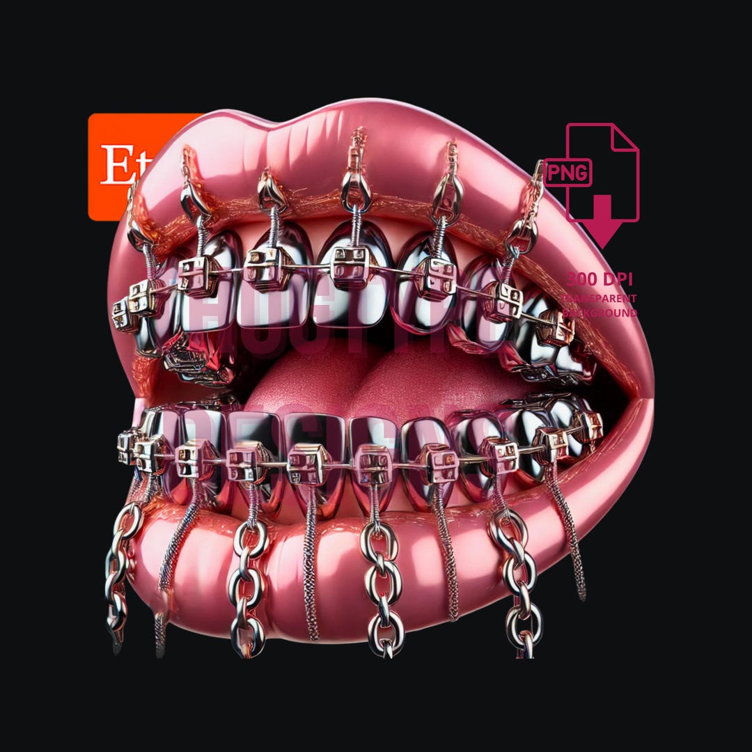 Grillz Lips PNG Clipart | High-quality Transparent Pink Lip Art Digital ...