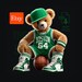 Boston Basketball Hip Hop Gangsta Teddy Bear PNG | Urban B-ball Teddy ...