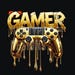 Dripping Gold Gamer Png Graffiti Gaming Controller Sublimation Design ...