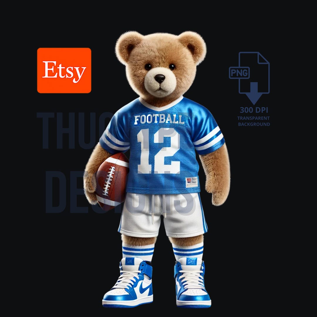 Indianapolis Football Teddy Bear Png, PNG, Football Inspired Png ...