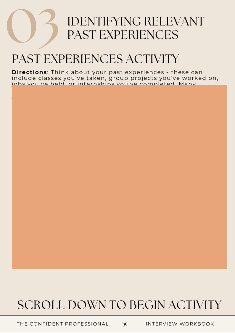 Interview Success Workbook | Job Interview Prep Guide | STAR Method ...