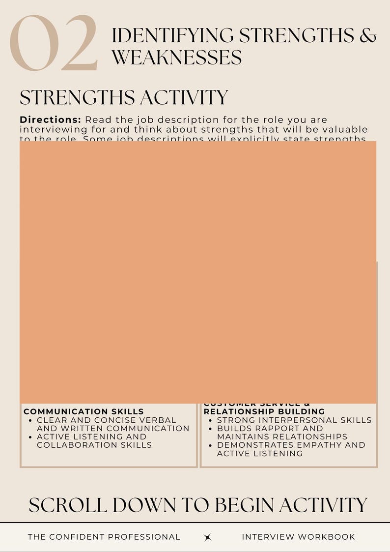 Interview Success Workbook | Job Interview Prep Guide | STAR Method ...