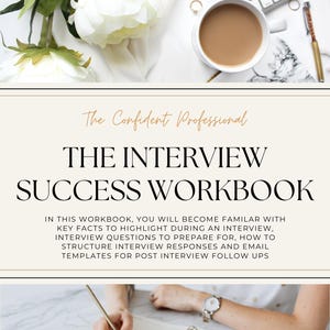 Interview Success Workbook | Job Interview Prep Guide | STAR Method ...