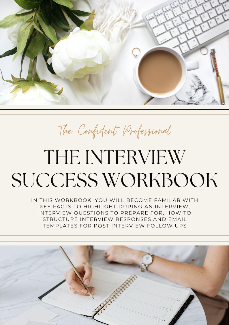 Interview Success Workbook | Job Interview Prep Guide | STAR Method ...