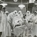 Operating Room in 1940s With DOCTORS and NURSES Working on a Patient in ...