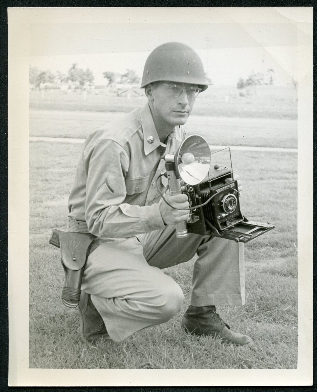 Army PHOTOGRAPHER With CAMERA in 1950s Photo - Etsy