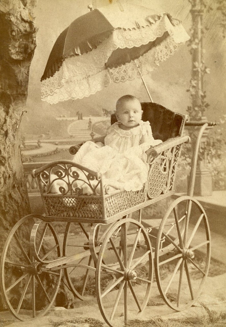 Amazing Ornate BABY CARRIAGE STROLLER With Parasol - Minneapolis ...