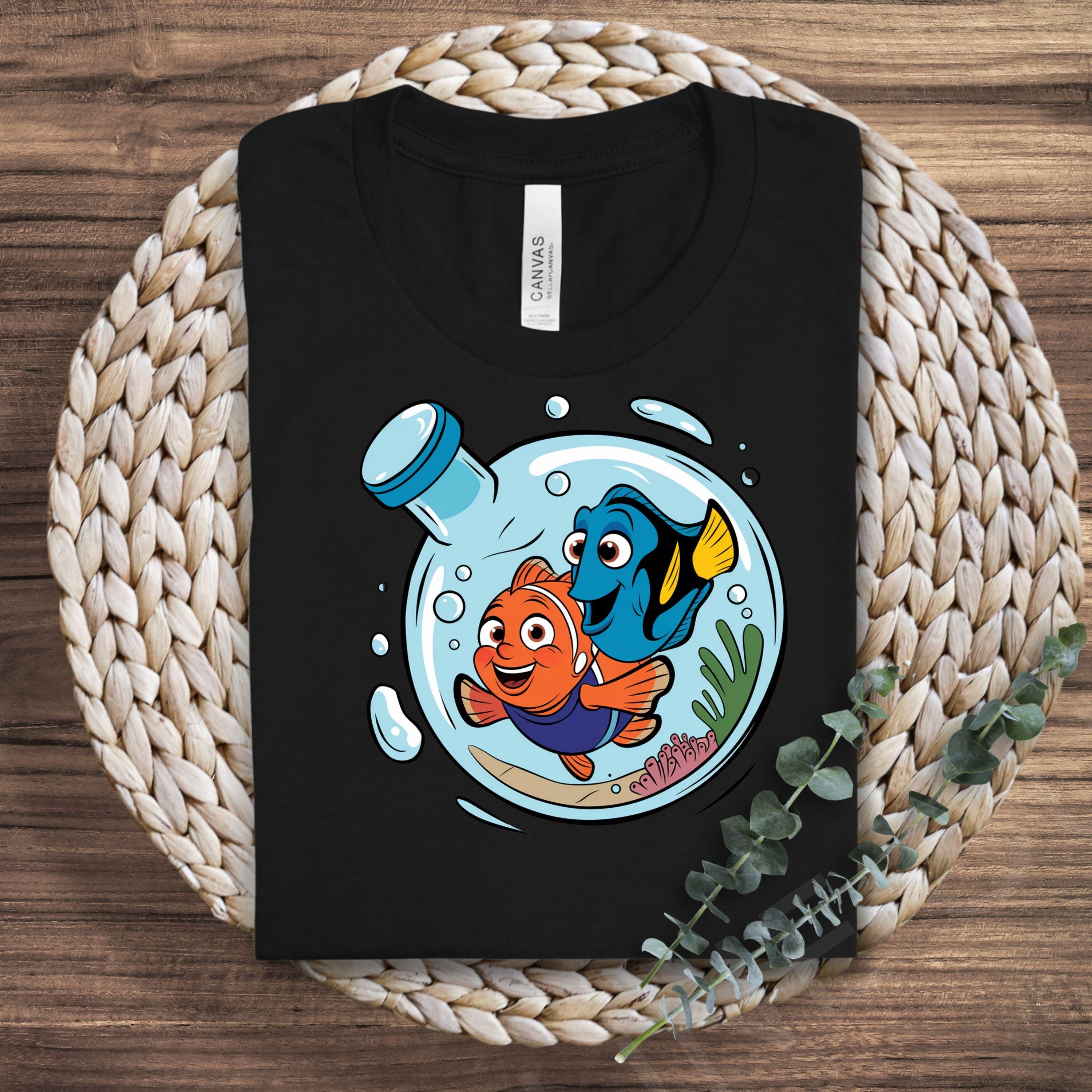 Nemo and Dory PNG Clipart, Cute Cartoon Fish Design in Ocean Bottle ...